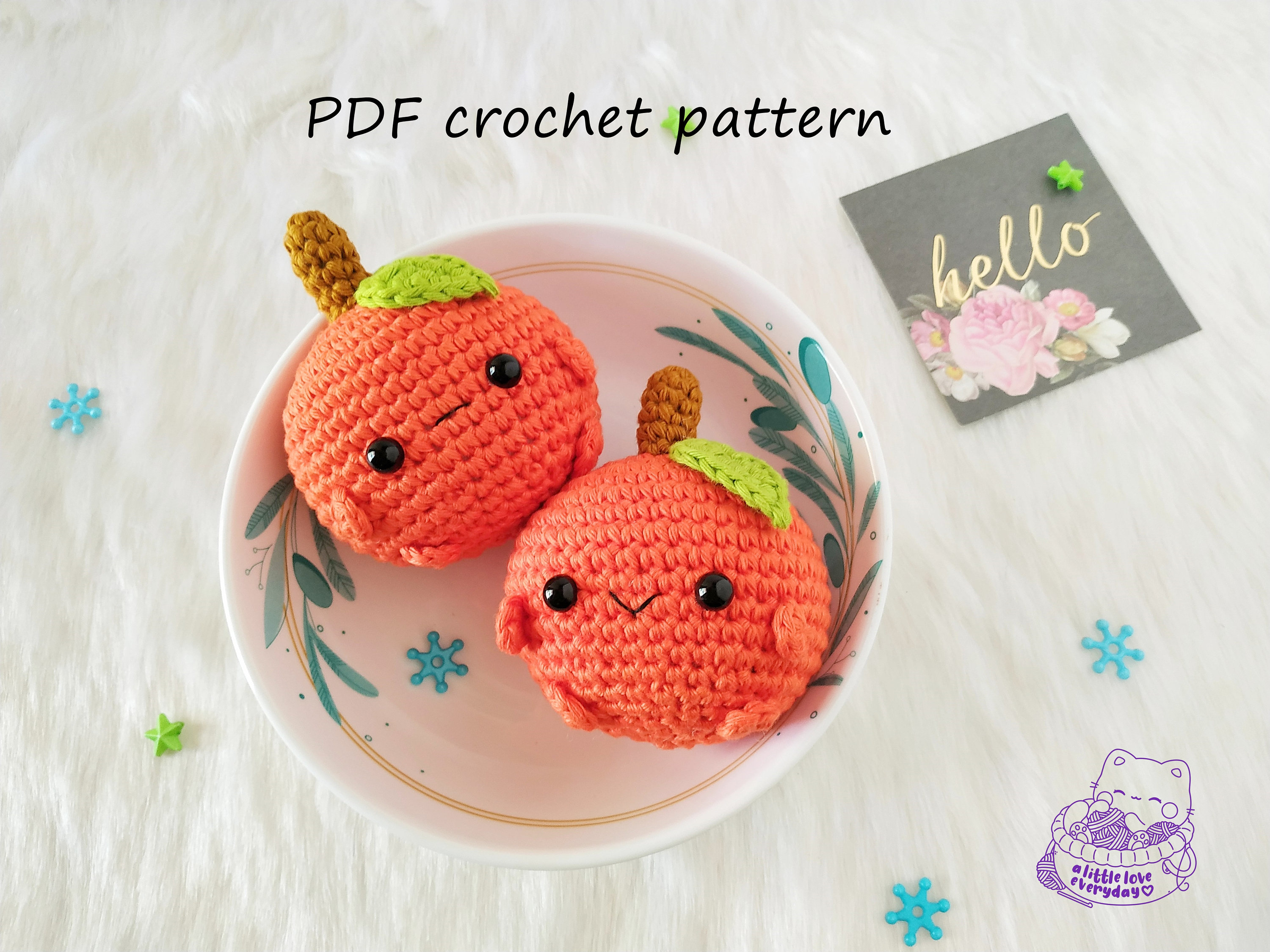 Amigurumi Orange Pattern/ Crochet Orange Pattern / Kawaii - Etsy