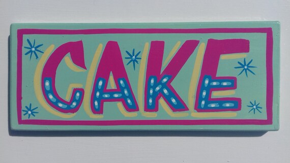 Cake sign | Etsy