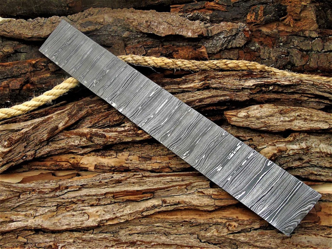 Damast Stahl Platte Damaszener Stahl Damascus Torsion Muster | Etsy
