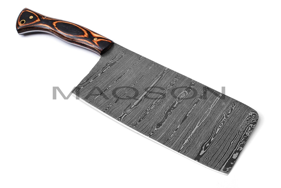 Damascus Steel Chef Hack Beil Klinge Hack Küchen Messer With - Etsy