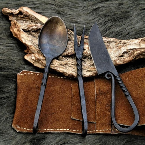Hand Forged Cutlery Set - Etsy