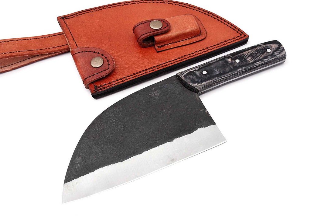Kitchen Knife Chopping Hatchet Blade Chopping Knife 1095 Steel Forged ...