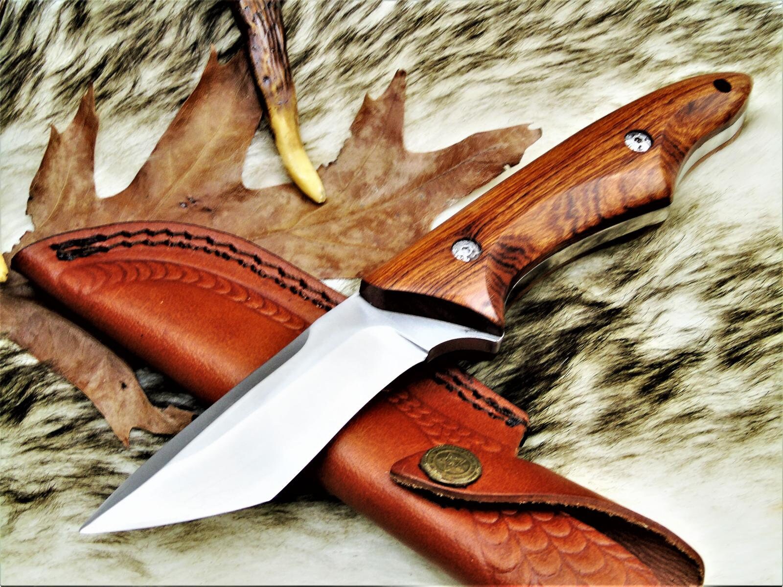 Hunting Knife Outdoor 440 Steel Stainless Bowie Knife Camping | Etsy