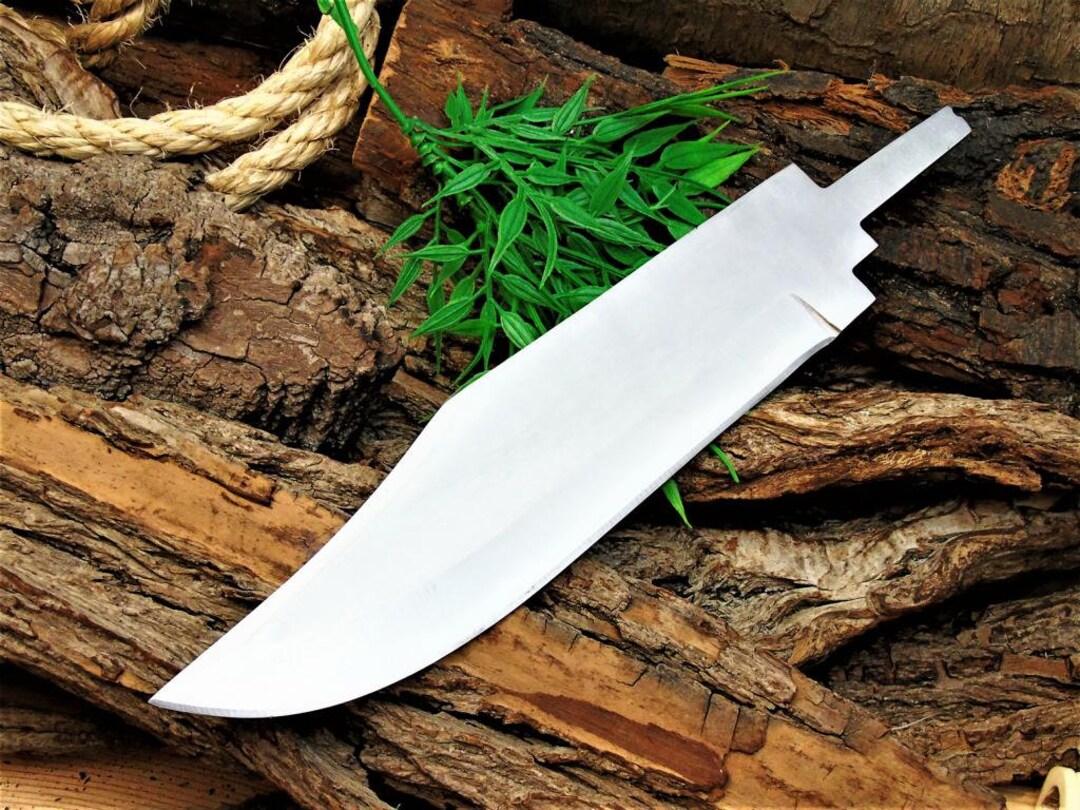Hunting Nicker Bowie Knife Blade Knife Blank One Piece of Steel Forged ...