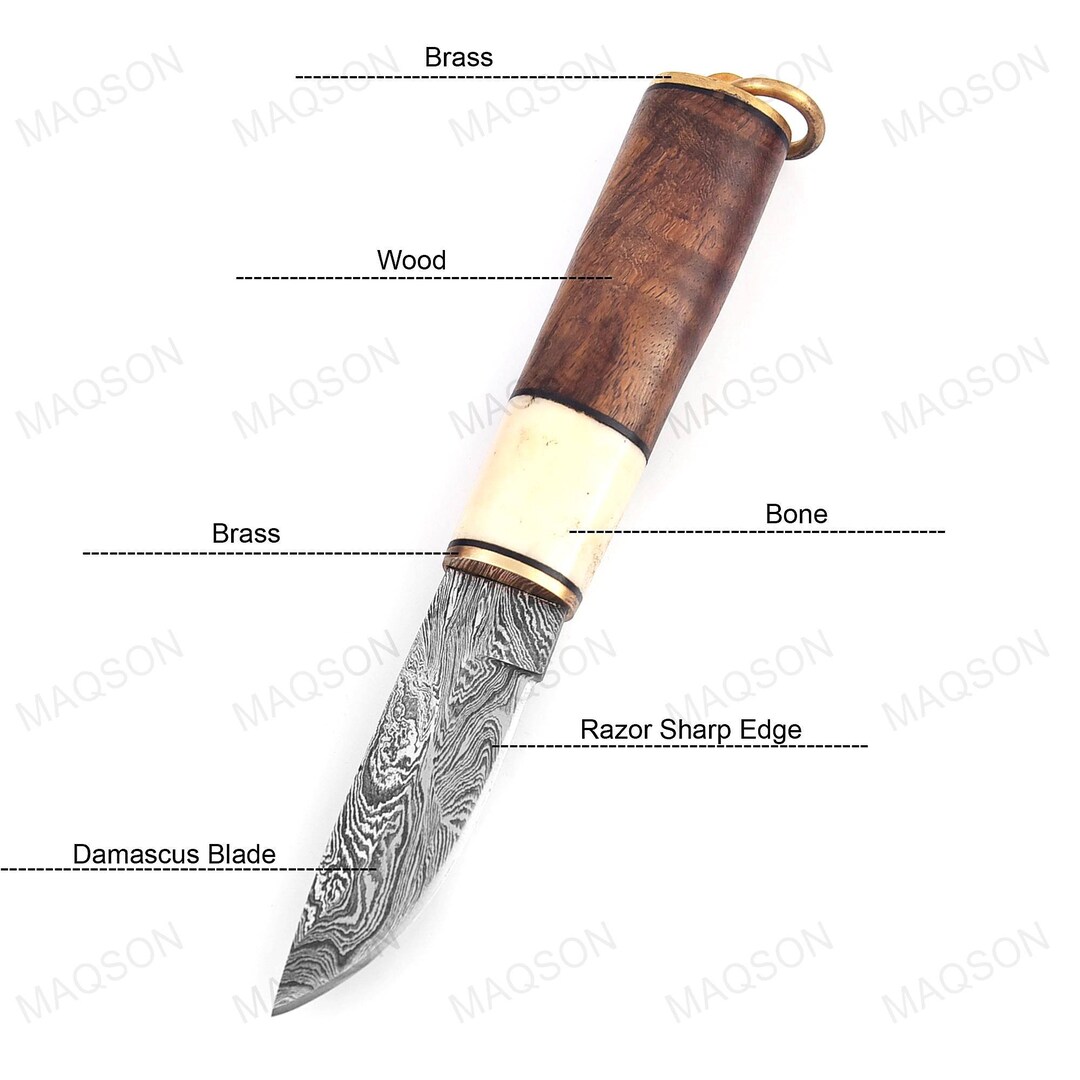 Attention! Exclusive Medieval Work Knife Celtic Viking Damascus Knife ...