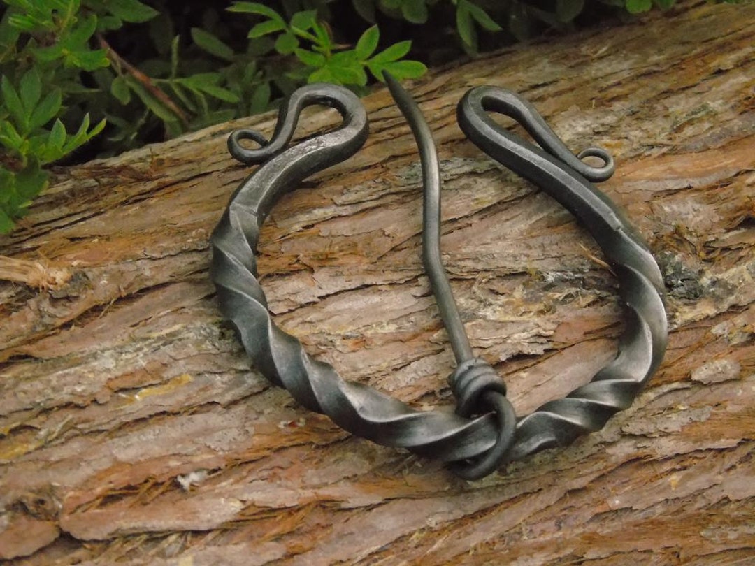 Iron Fibula Viking Ring Fibula Medieval Garb WMK03 - Etsy