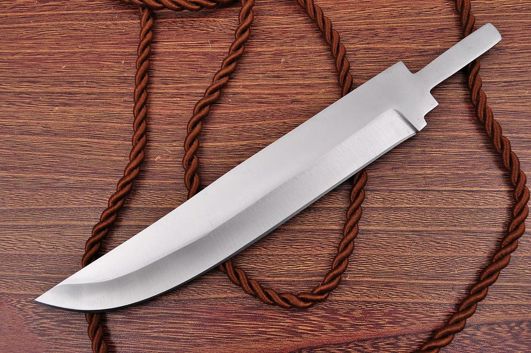 Hunting Nicker Bowie Knife Blade Knife Blank One Piece of Steel Forged ...