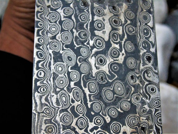 Damask Steel Plate Damascus Steel Damascus Billet Banddamast Pattern ...