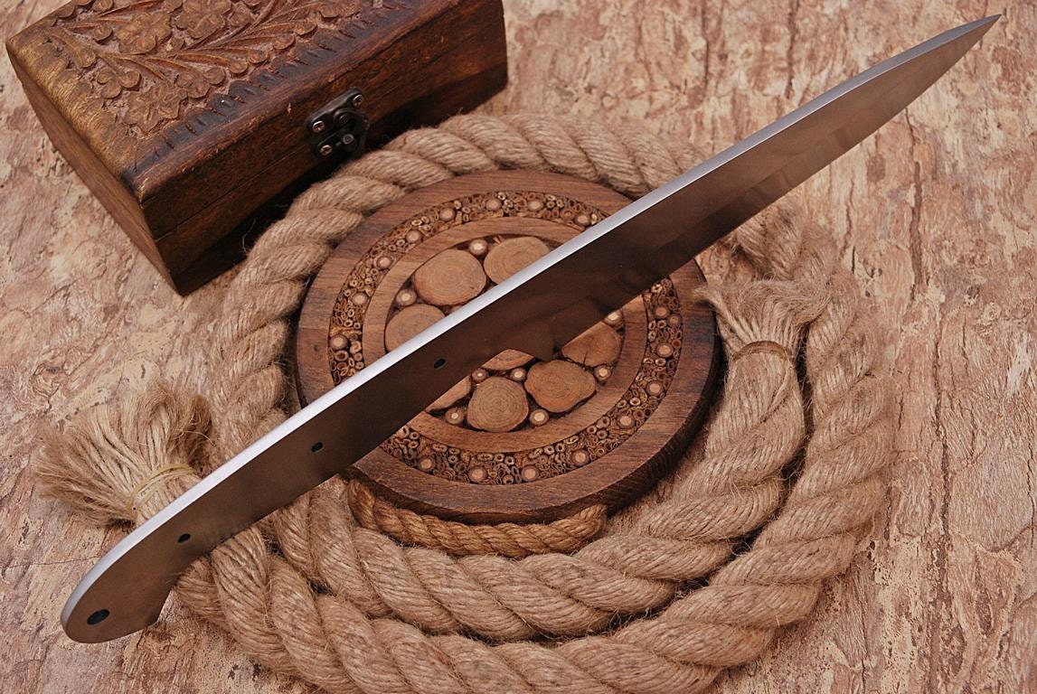 JagdNicker Bowie Messerklinge Messer Rohling einem Stück Stahl | Etsy