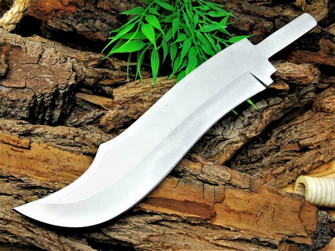 Hunting Nicker Bowie Knife Blade Knife Blank One Piece of Steel Forged ...