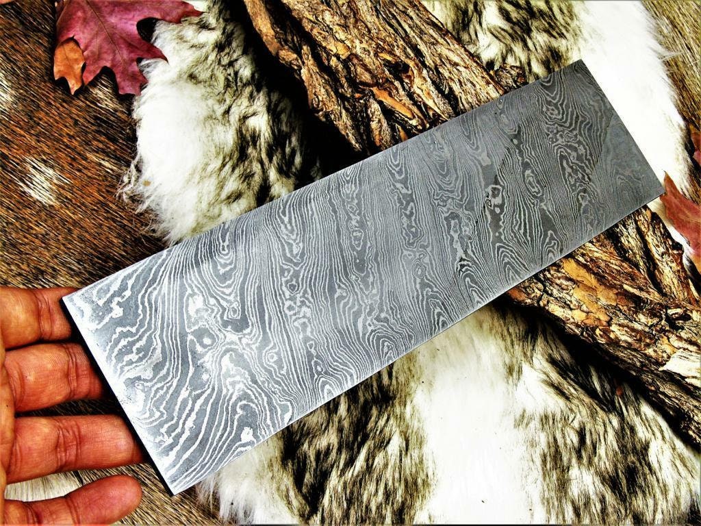 Damask Steel Plate Damascus Steel Damascus Billet Banddamast Pattern ...