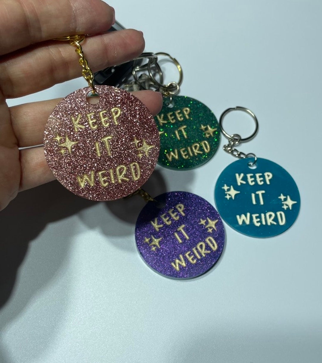 Keep It Weird Keychain Morbid Podcast True Crime - Etsy
