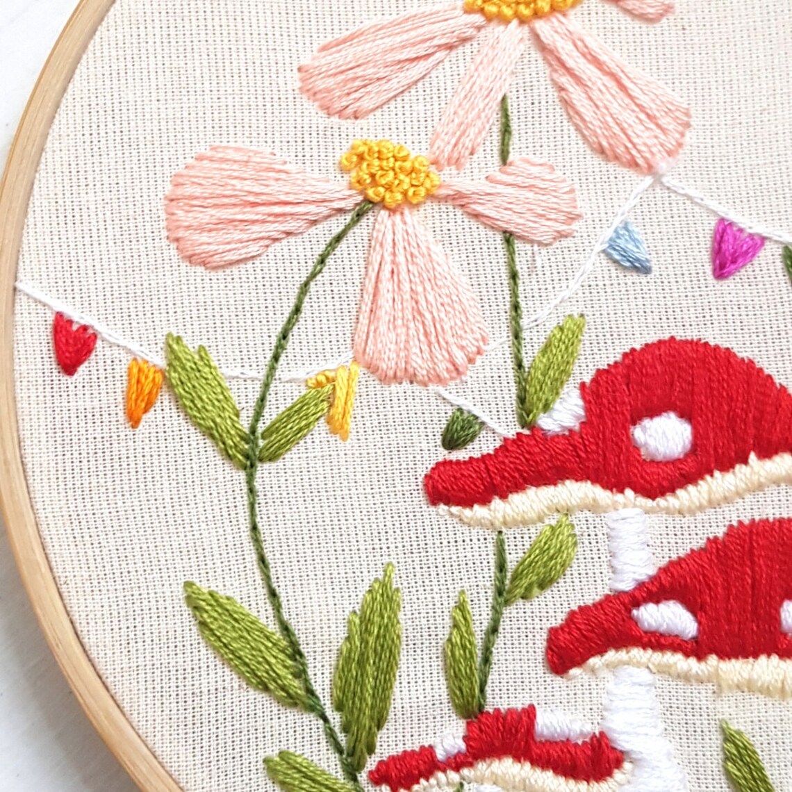 Toadstool PDF Embroidery Pattern | Digital Download | Woodland ...