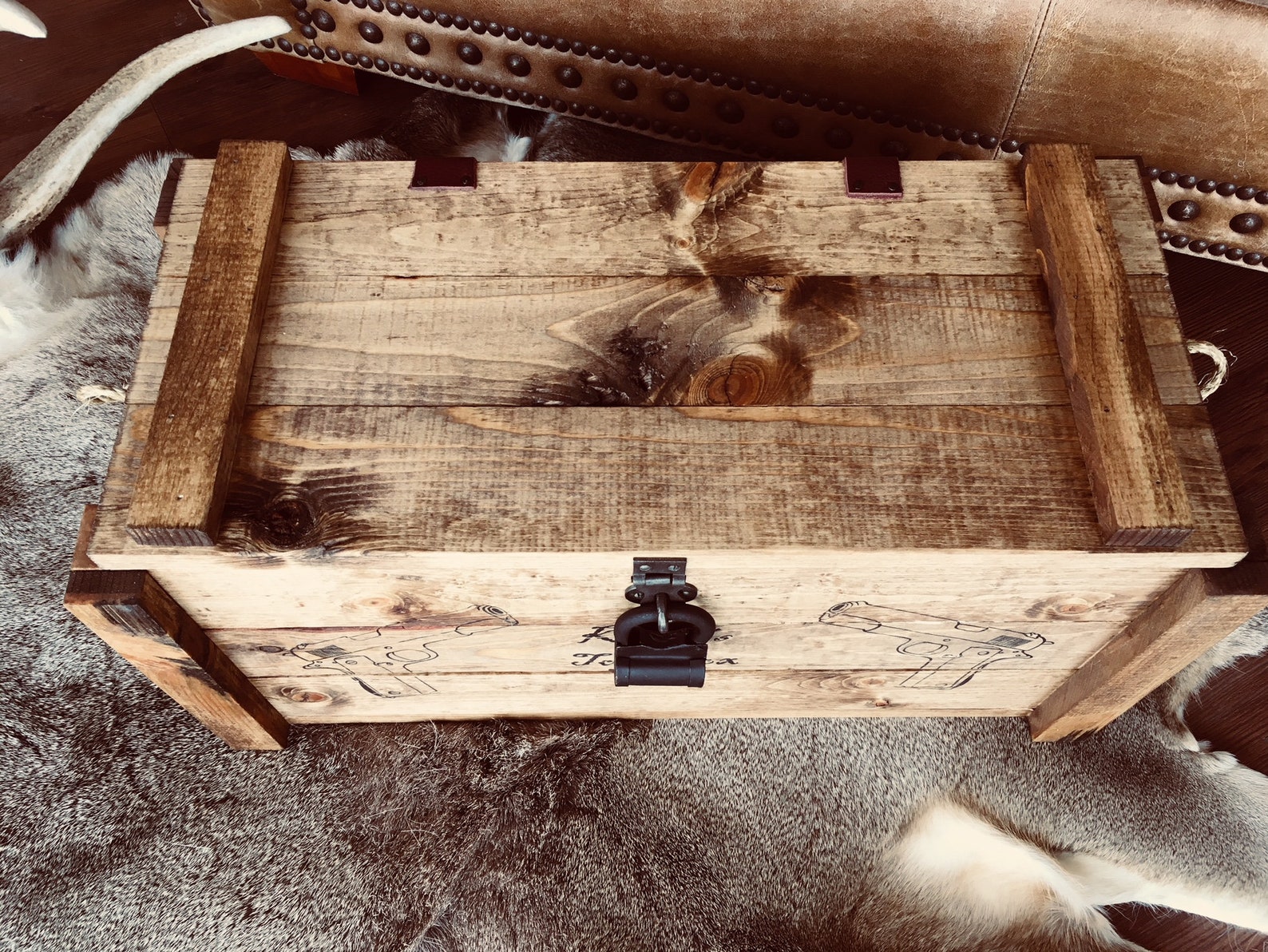 Real Wood Trunk Personalized Gun Storage Concealed Weapon | Etsy