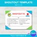 Editable Teacher Shoutout Canva Digital Template, Custom Staff Shoutout ...