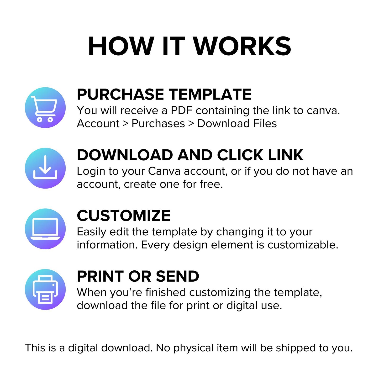 Editable Business Flyers Canva Digital Template, Custom Digital Flyers ...