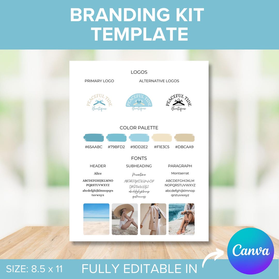 Branding Kit Canva Digital Template, Custom Mini Brand Board, DIY ...