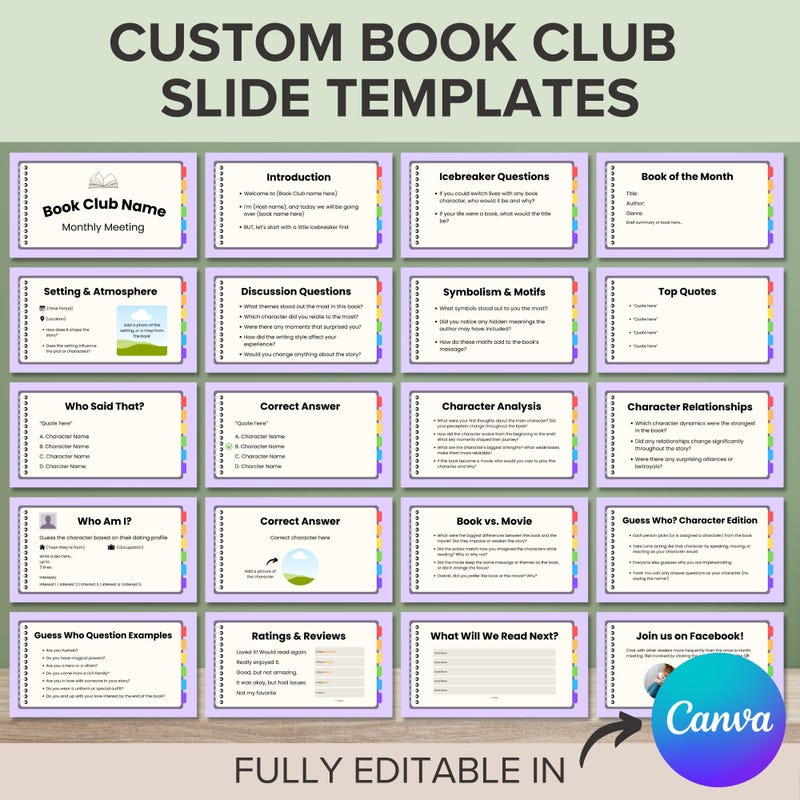 Book Club Presentation - Etsy