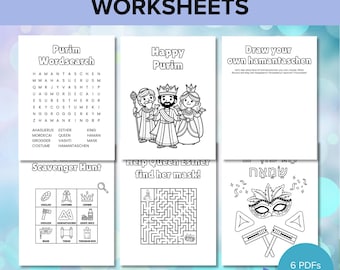 Passover Activity Worksheets Bundle for Classroom, Children's Passover ...
