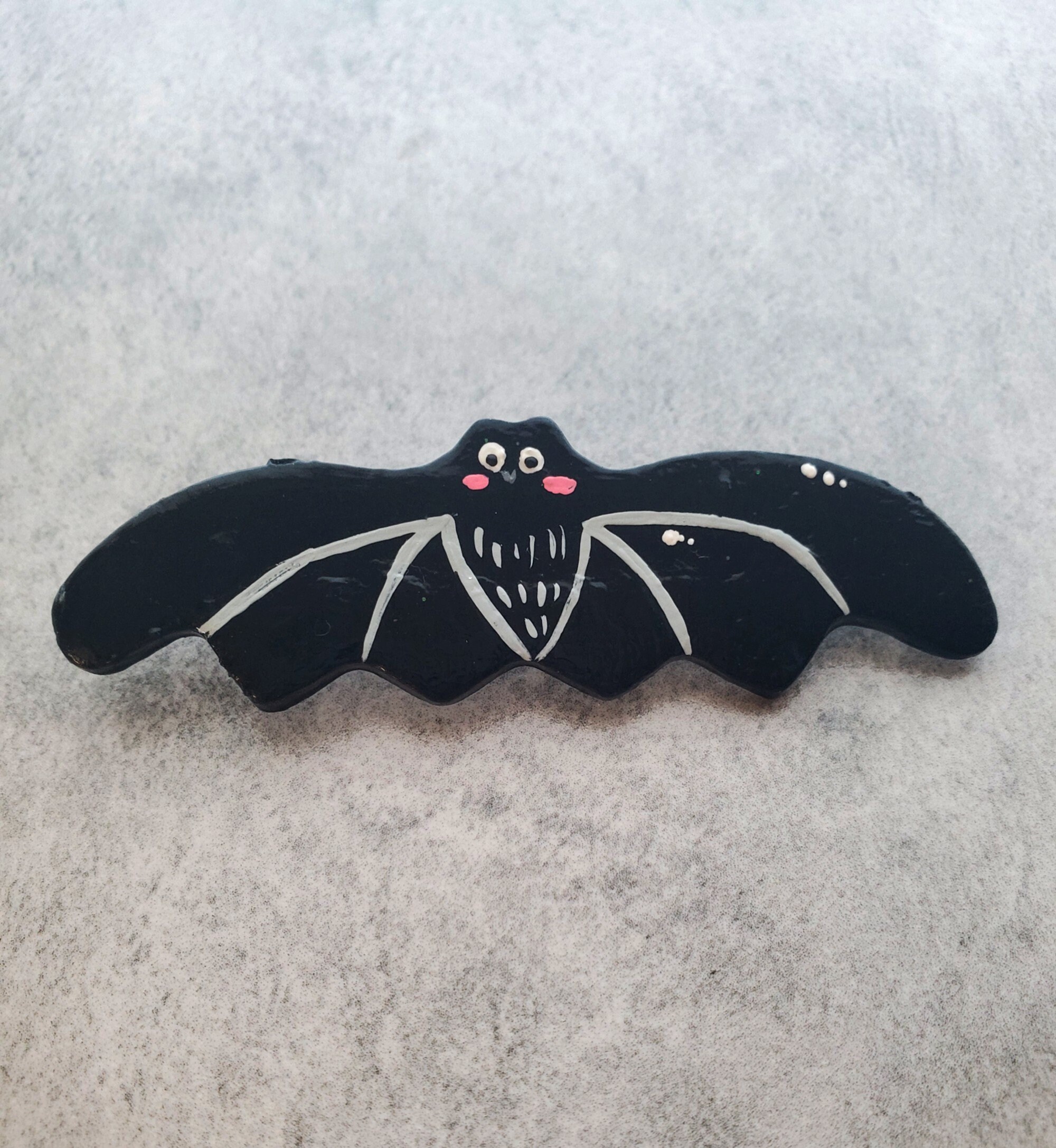 Bat Pin Clay Pin Fall Pin Hand Painted Pin Brooch Cute - Etsy