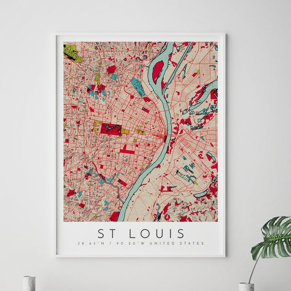 St Louis Poster - Etsy