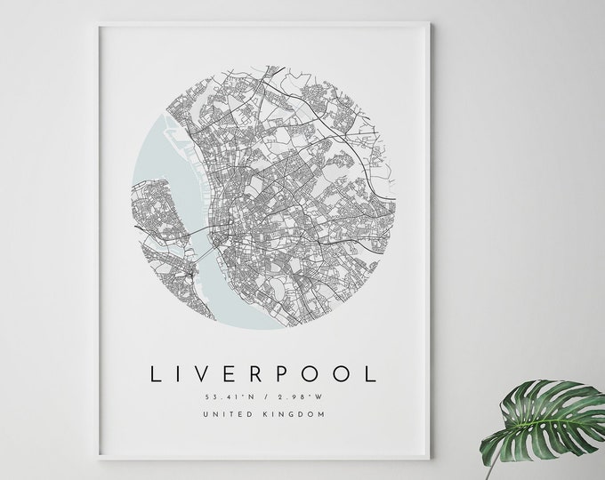 Liverpool Art Map Limited Edition Contemporary Giclée Print - Etsy