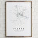 Pierre City Map Map of Pierre Home Town Map City Map | Etsy