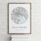 Baltimore Skyline From Federal Hill by Artist Martin Barry . - Etsy Canada