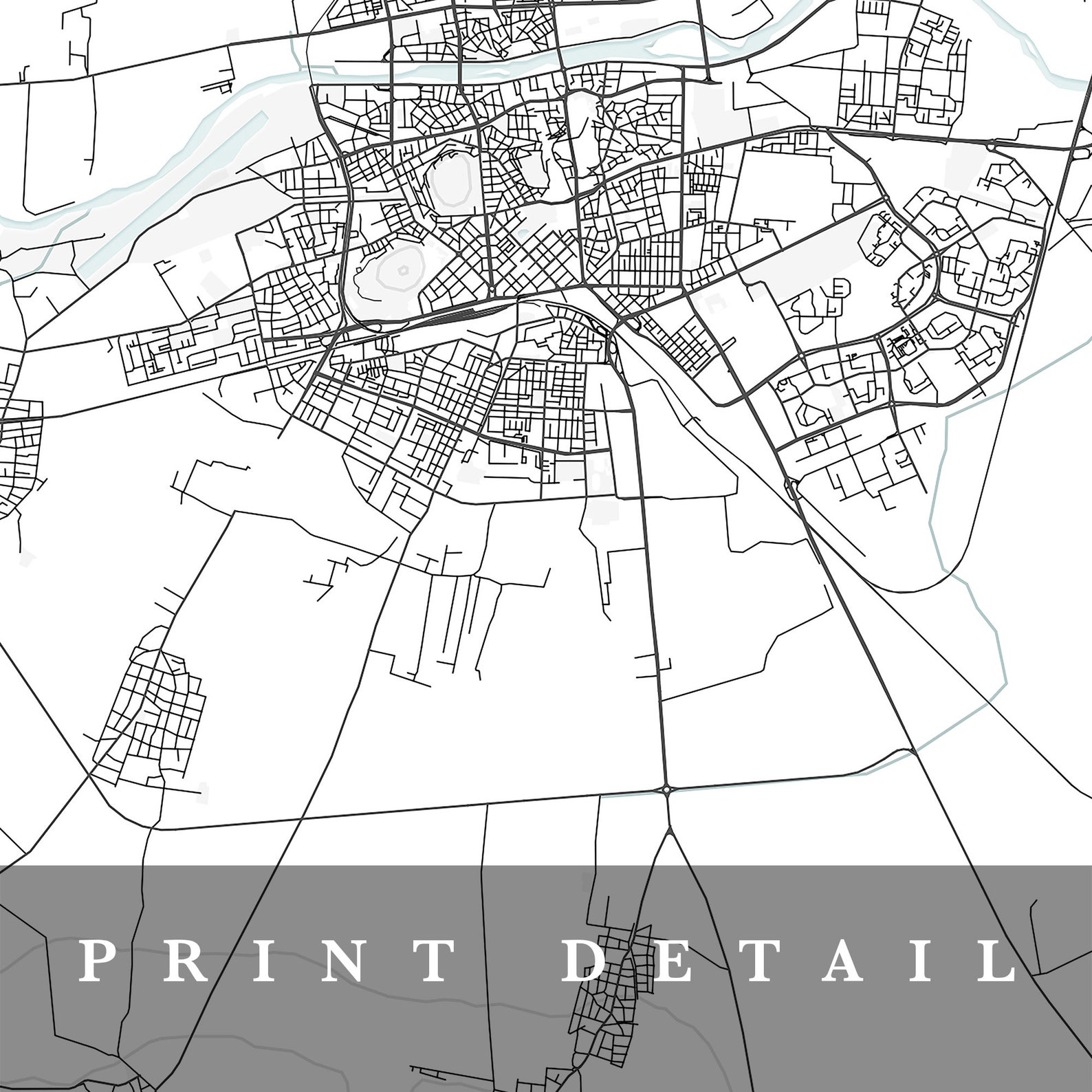 Plovdiv Map Plovdiv Bulgaria City Map Home Town Map | Etsy