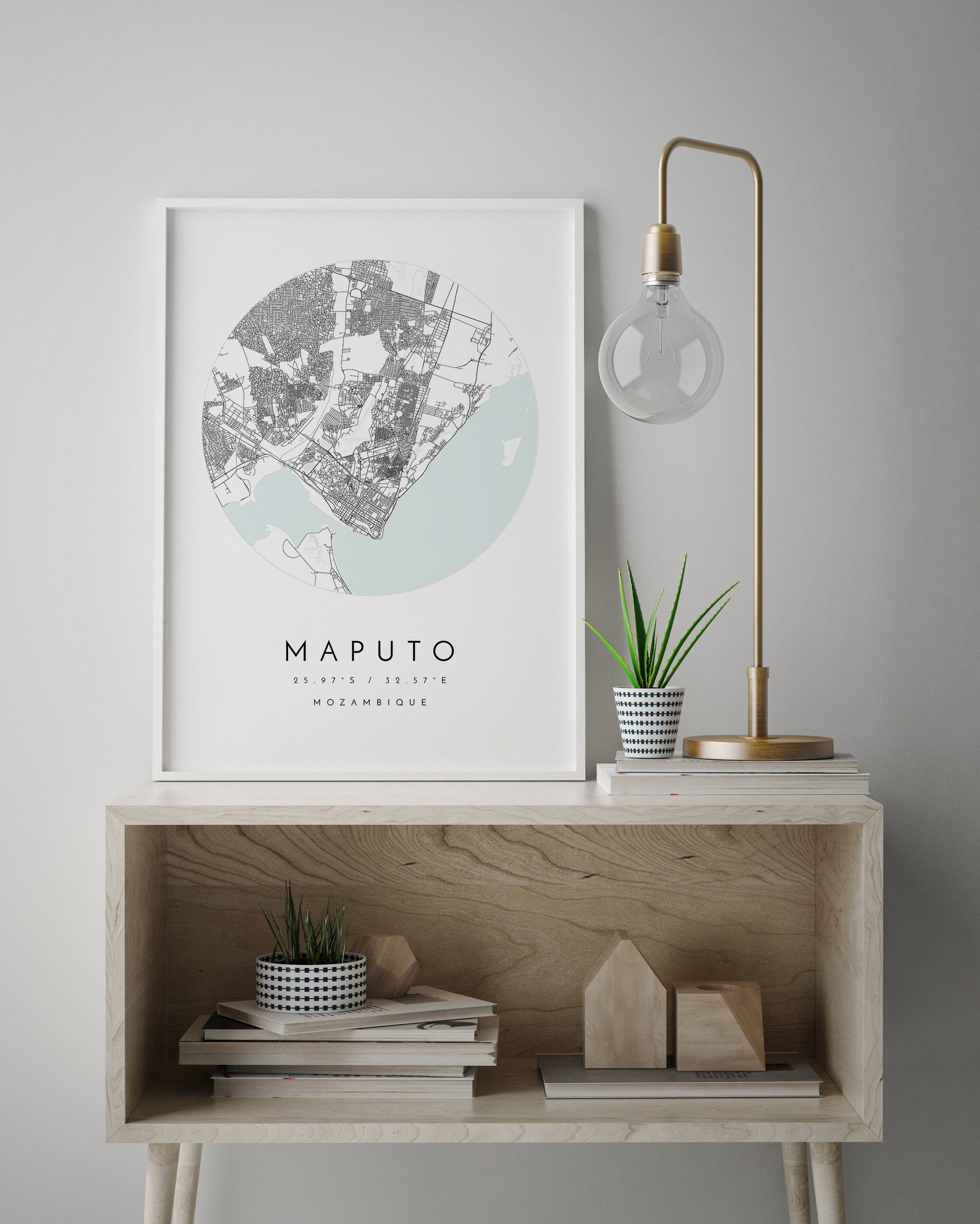 Maputo Map, Maputo, Mozambique, City Map, Home Town Map, Maputo Print, Wall Art, Map Poster ...