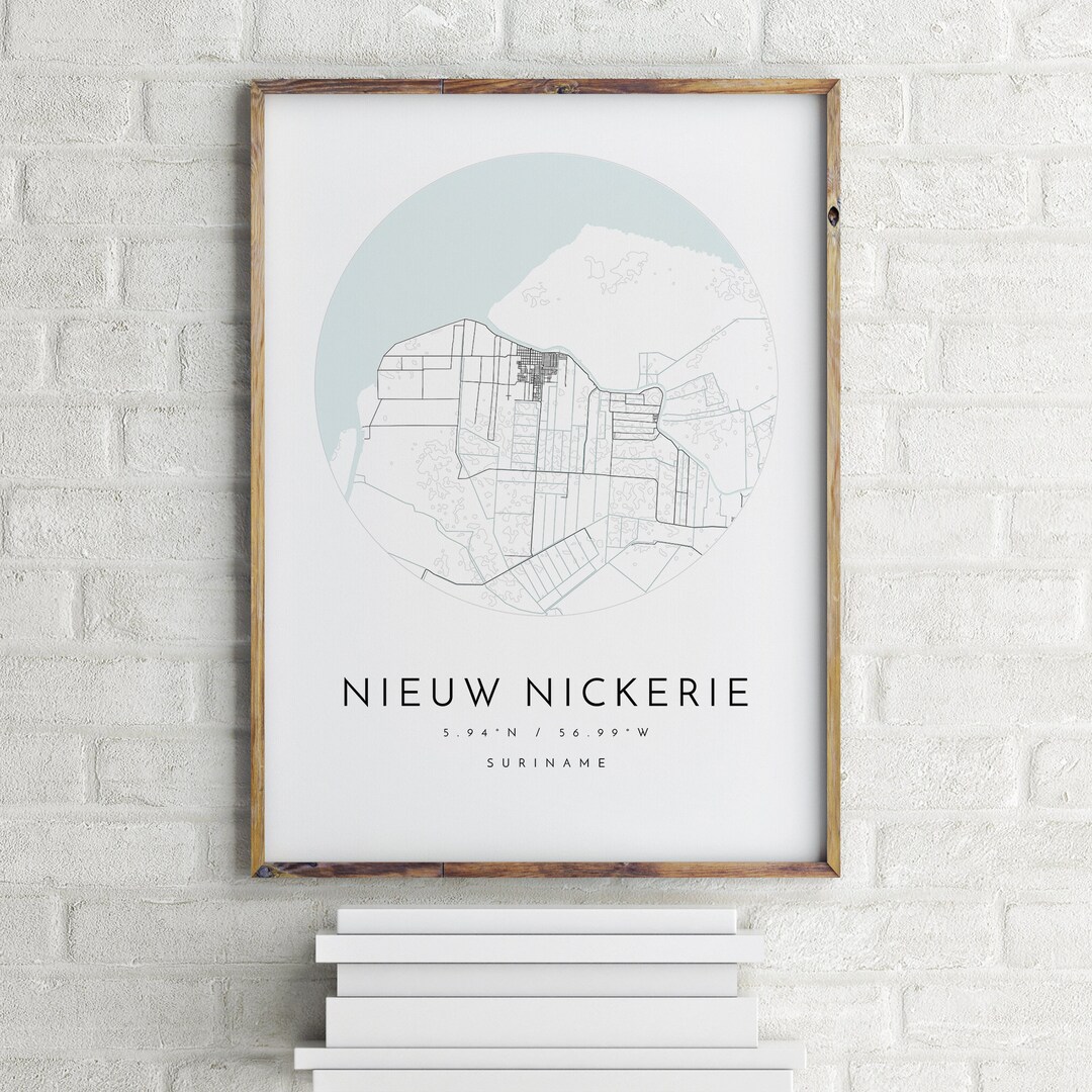 Nieuw Nickerie Map, Nieuw Nickerie, Suriname, City Map, Home Town Map ...