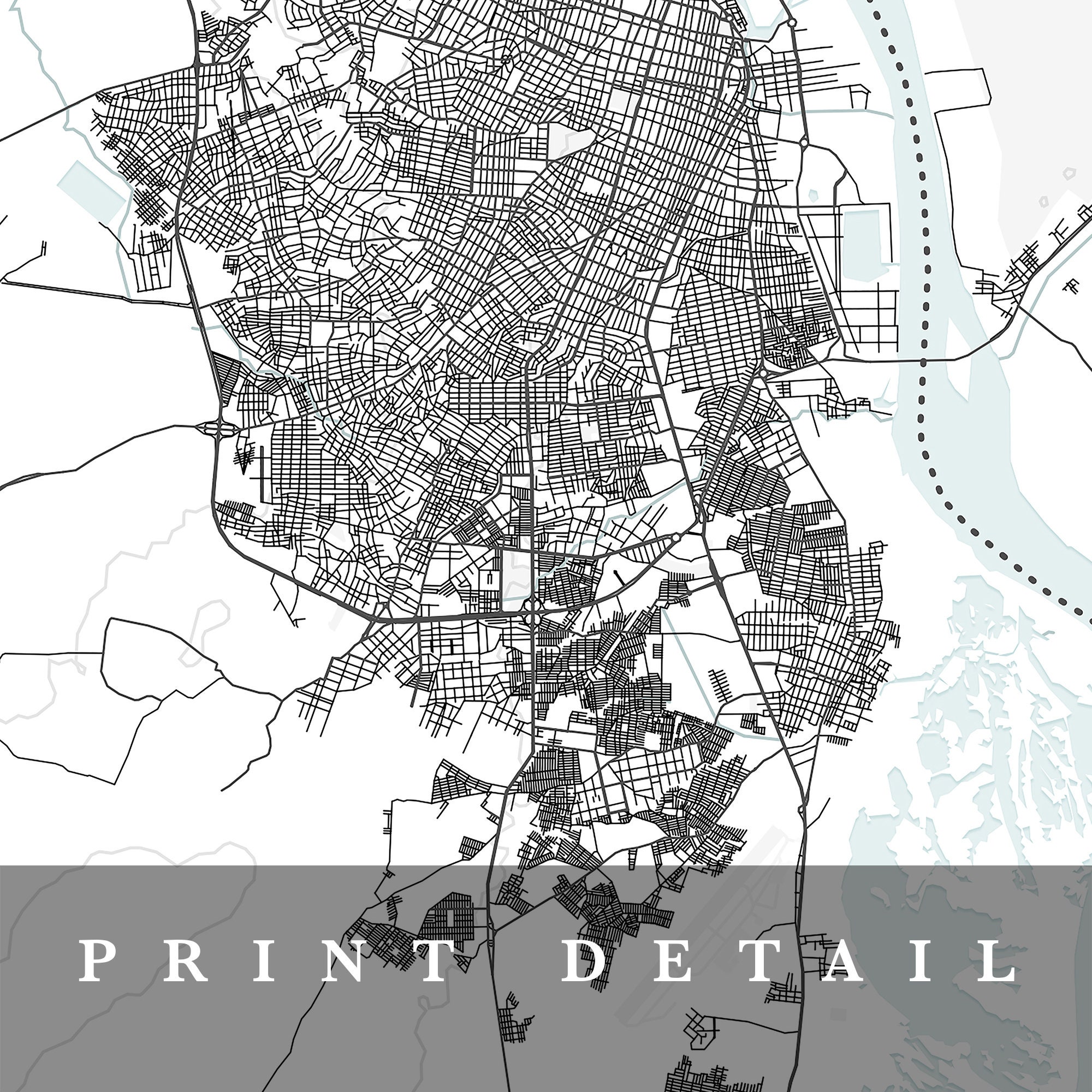 Barranquilla Map Barranquilla Colombia City Map Home Town - Etsy