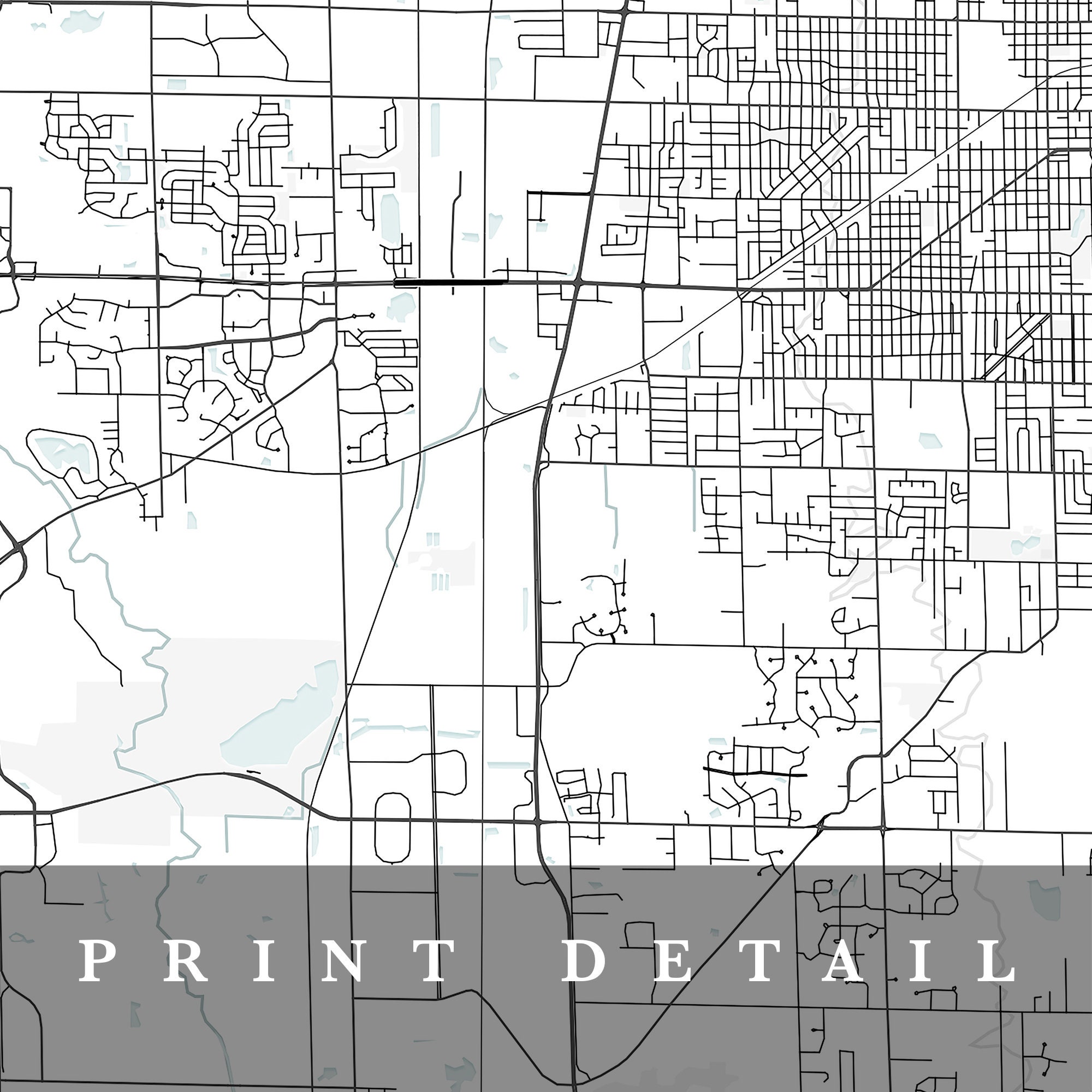 Kenosha Map Kenosha Wisconsin City Map Home Town Map | Etsy