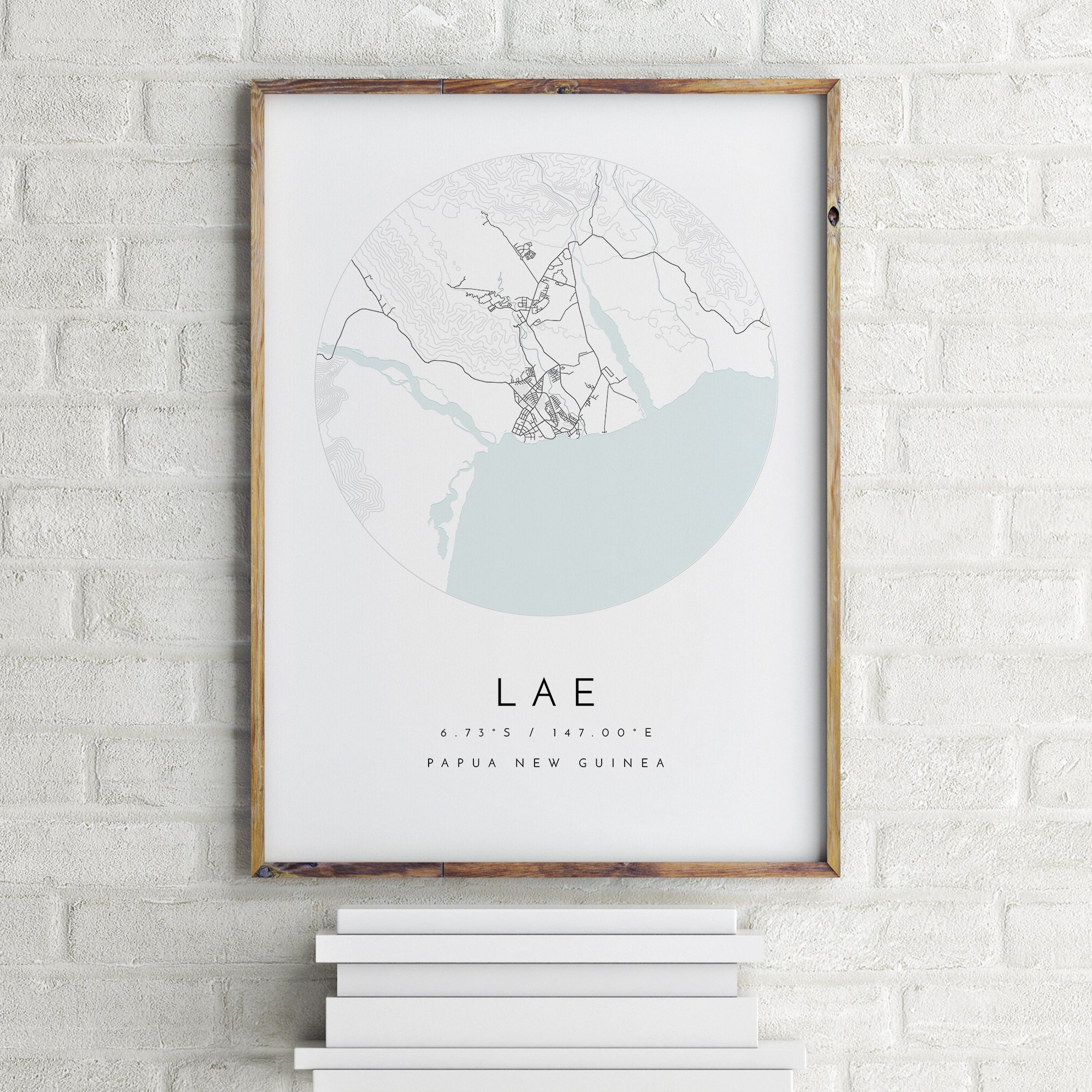 Lae Map Lae Papua New Guinea City Map Home Town Map Lae - Etsy