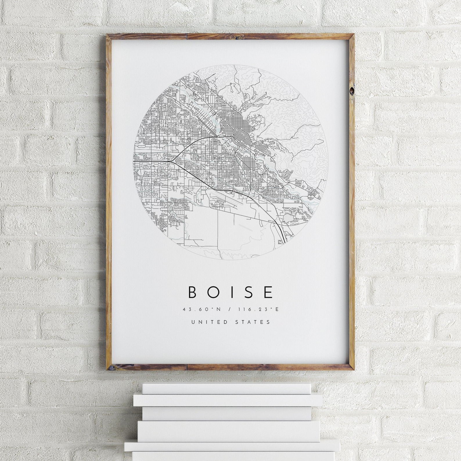 Boise City Map, Map of Boise, Home Town Map, City Map, Boise Print ...