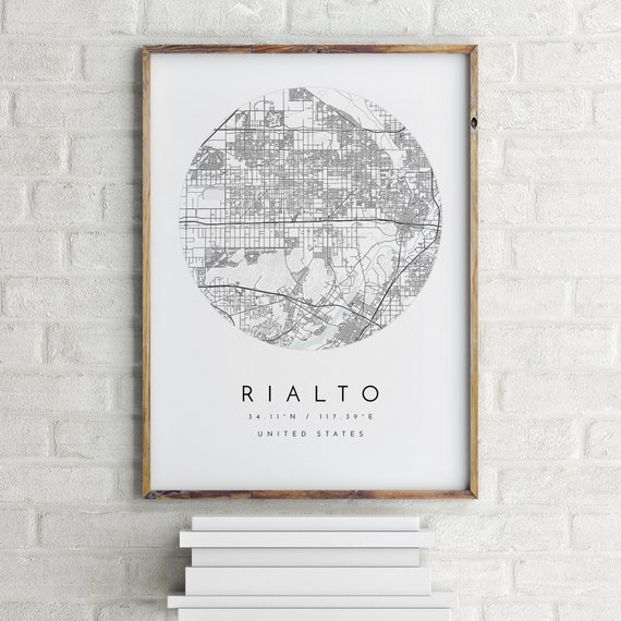Rialto California Map