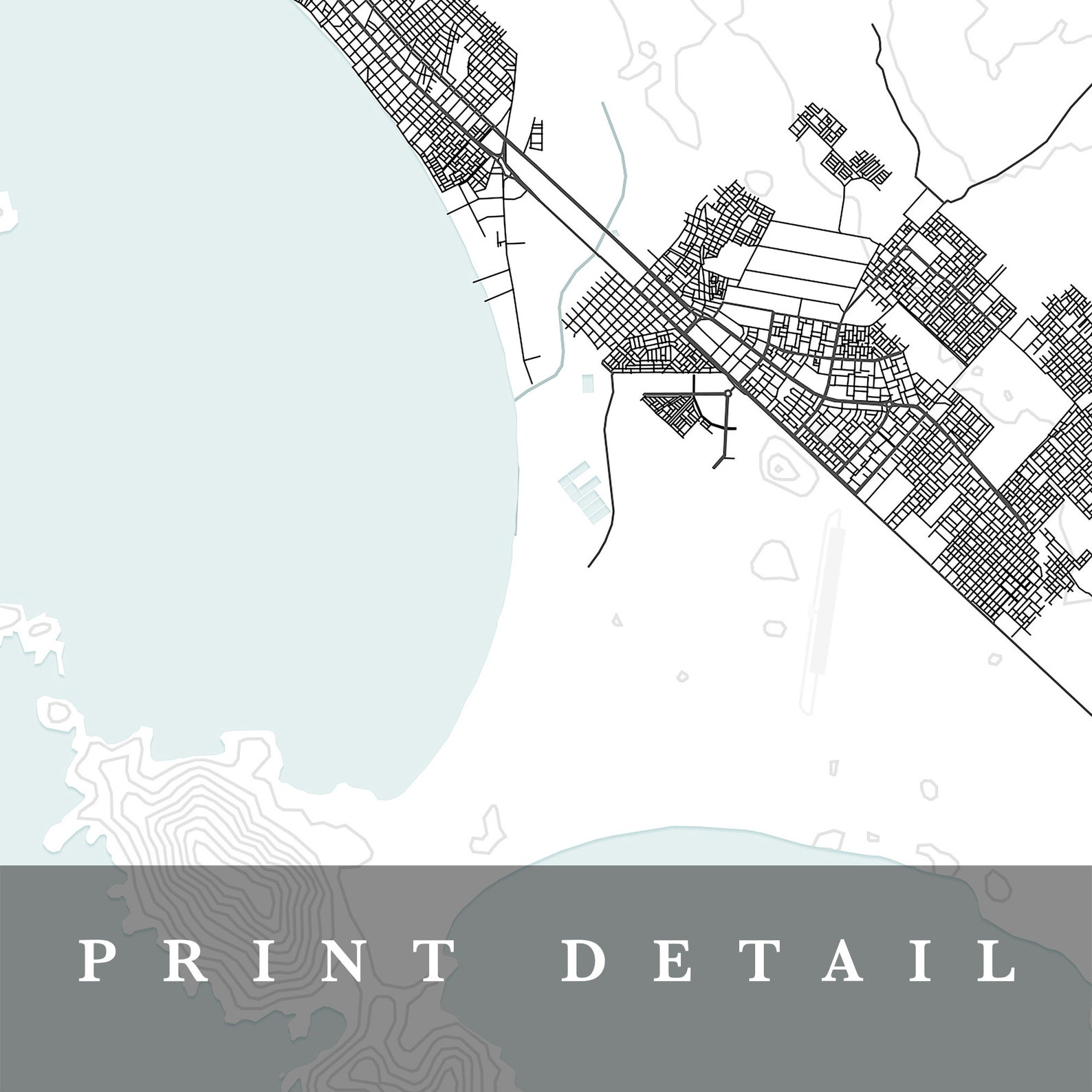 Chimbote Map, Chimbote, Peru, City Map, Home Town Map, Chimbote Print ...