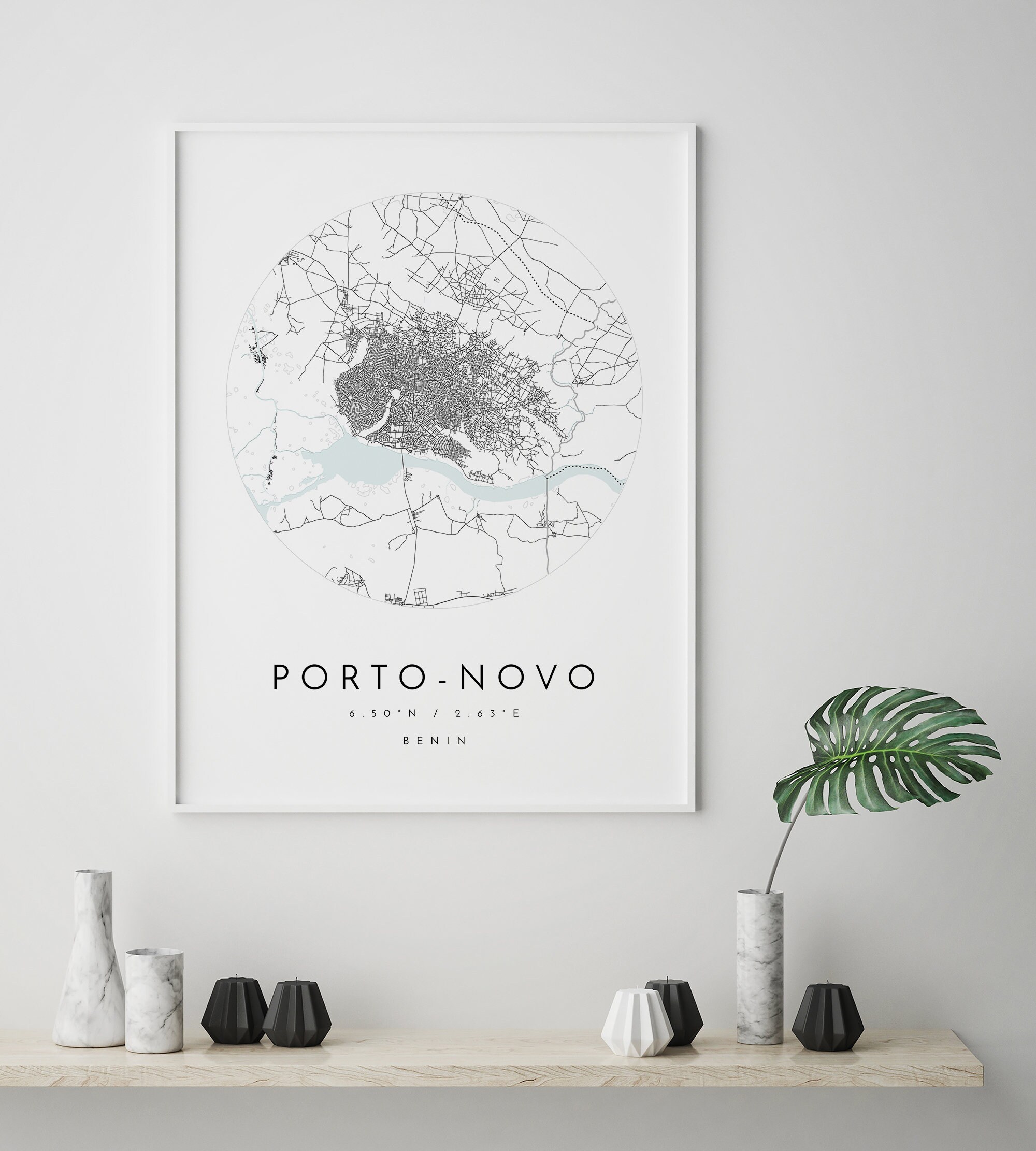 Porto-novo Map, Porto-novo, Benin, City Map, Home Town Map, Porto-novo ...