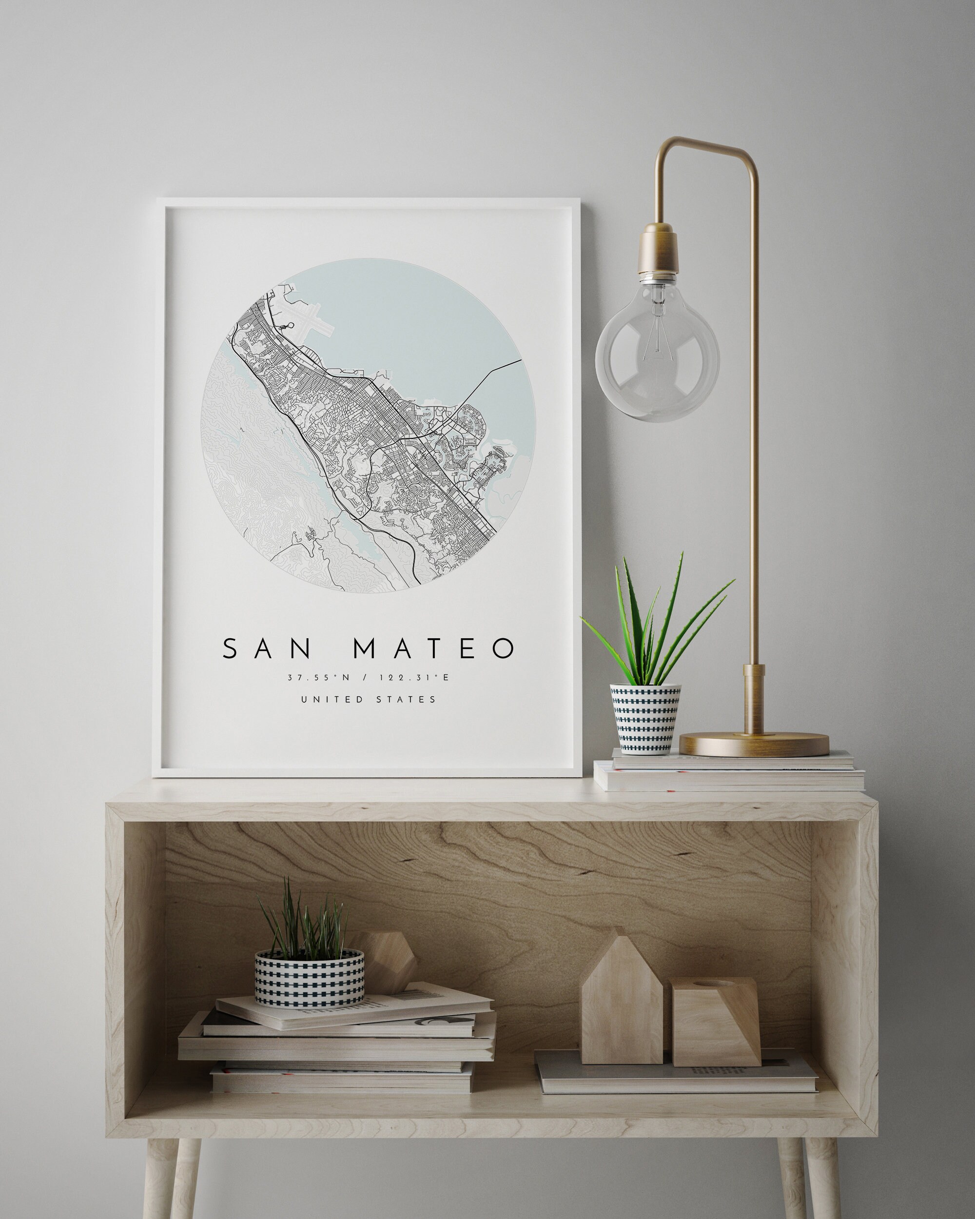 San Mateo Map, San Mateo, California, City Map, Home Town Map, San ...