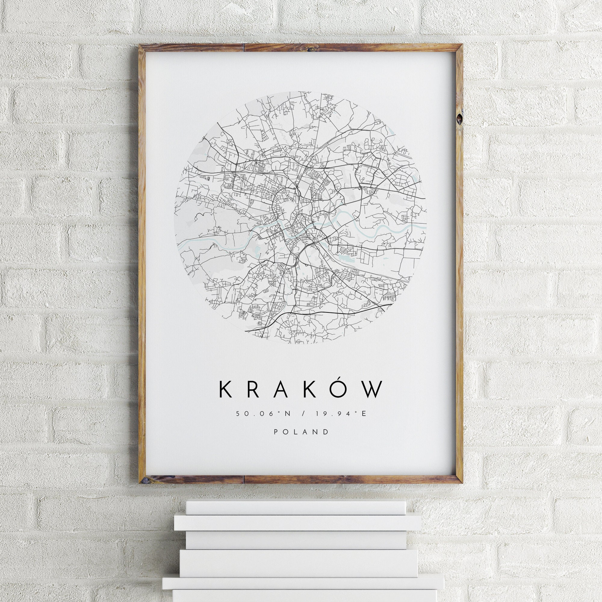 Map of Krakow Krakow Minimalist Map Krakow Print Krakow - Etsy
