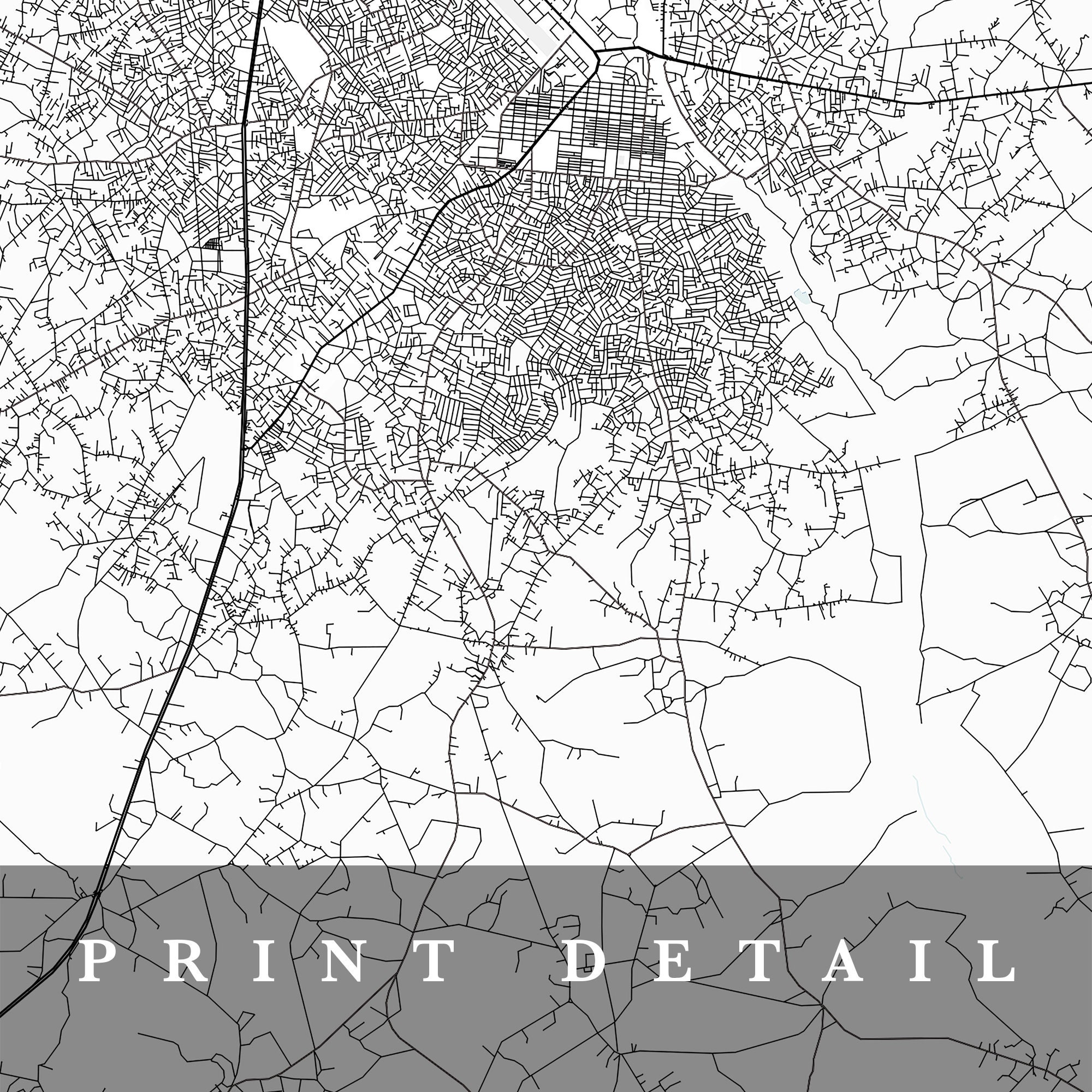 Aba Map Aba Nigeria City Map Home Town Map Aba Print | Etsy