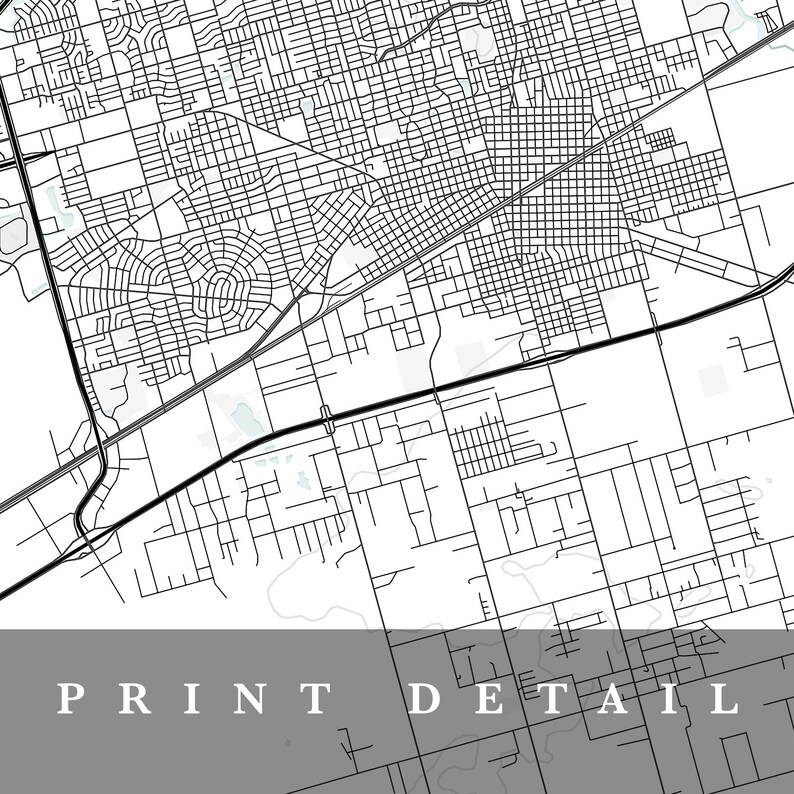 Midland Map Midland Texas City Map Home Town Map Midland - Etsy