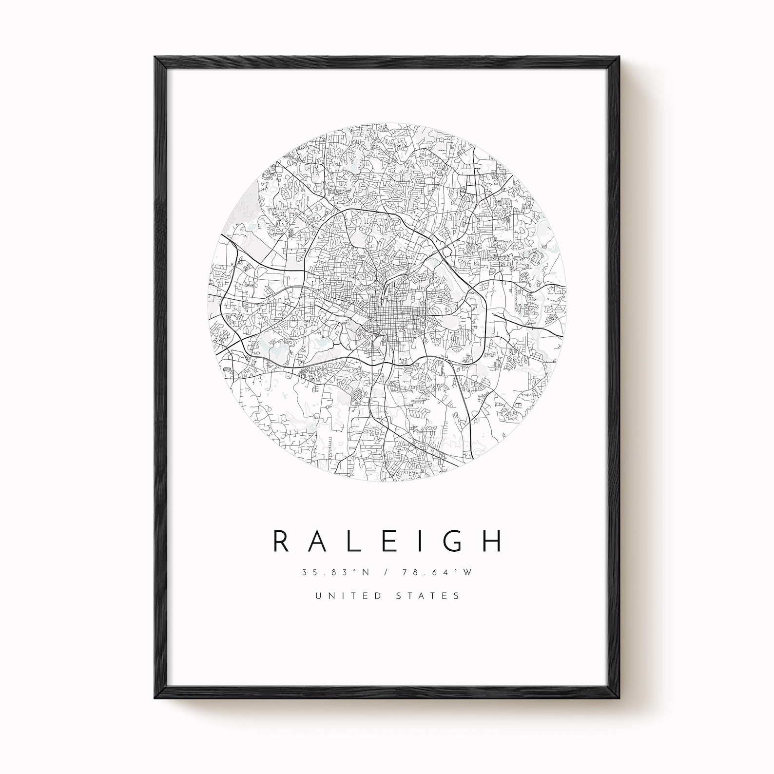Raleigh City Map, Map of Raleigh, Home Town Map, City Map, Raleigh ...