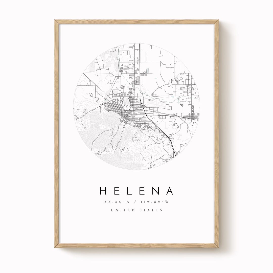 Mapa de la ciudad de Helena, Mapa de Helena, Mapa de la ciudad natal ...
