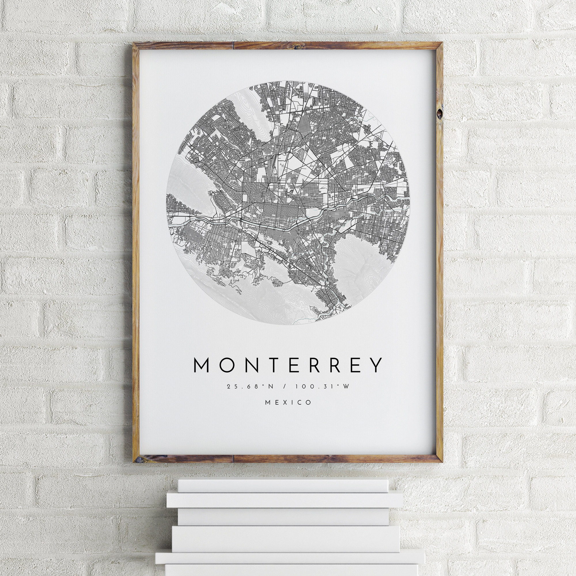 Monterrey Map, Monterrey, Mexico, City Map, Home Town Map, Monterrey ...
