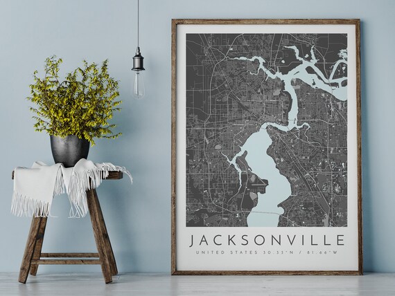 Home & Living Wall Hangings Jacksonville Poster Jacksonville ...