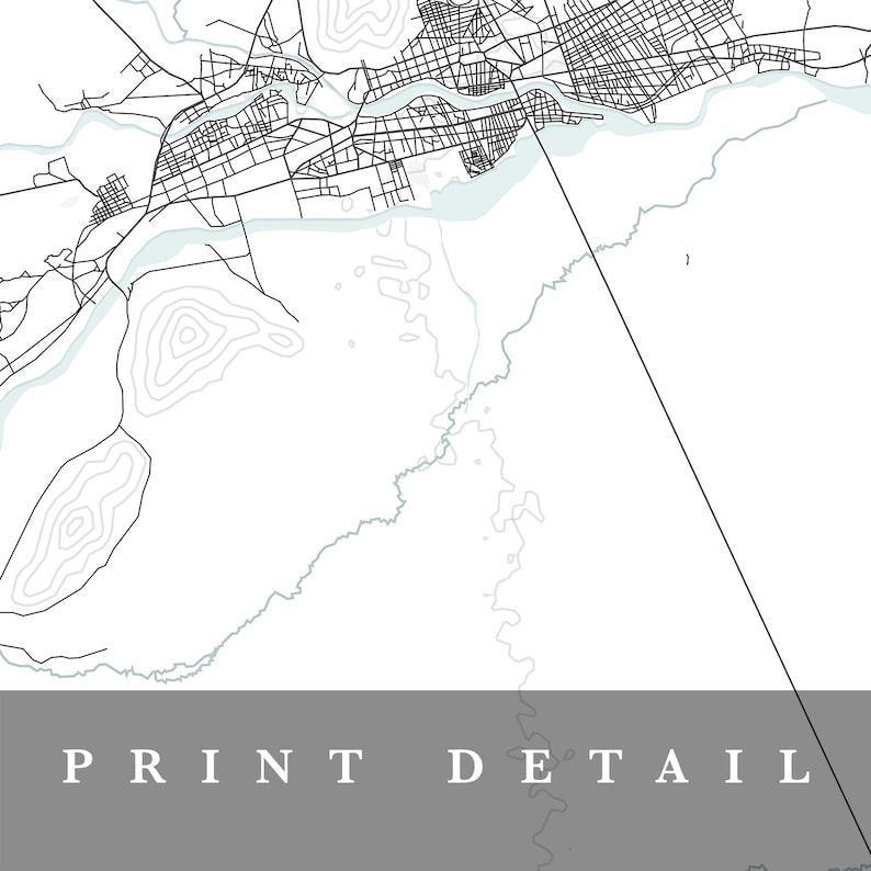 Maroua Map Maroua Cameroon City Map Home Town Map Maroua | Etsy UK