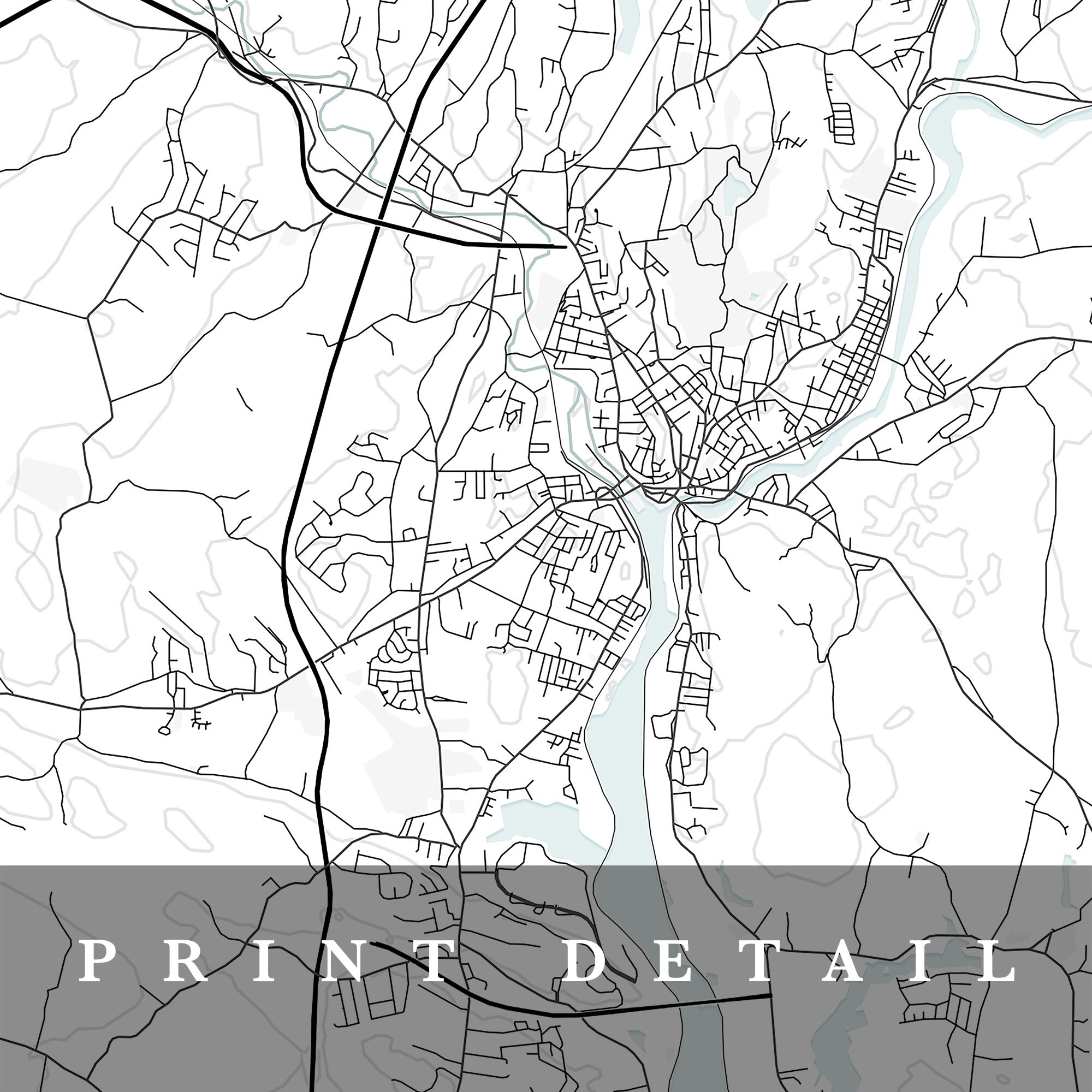 Norwich Map Norwich Connecticut City Map Home Town Map | Etsy