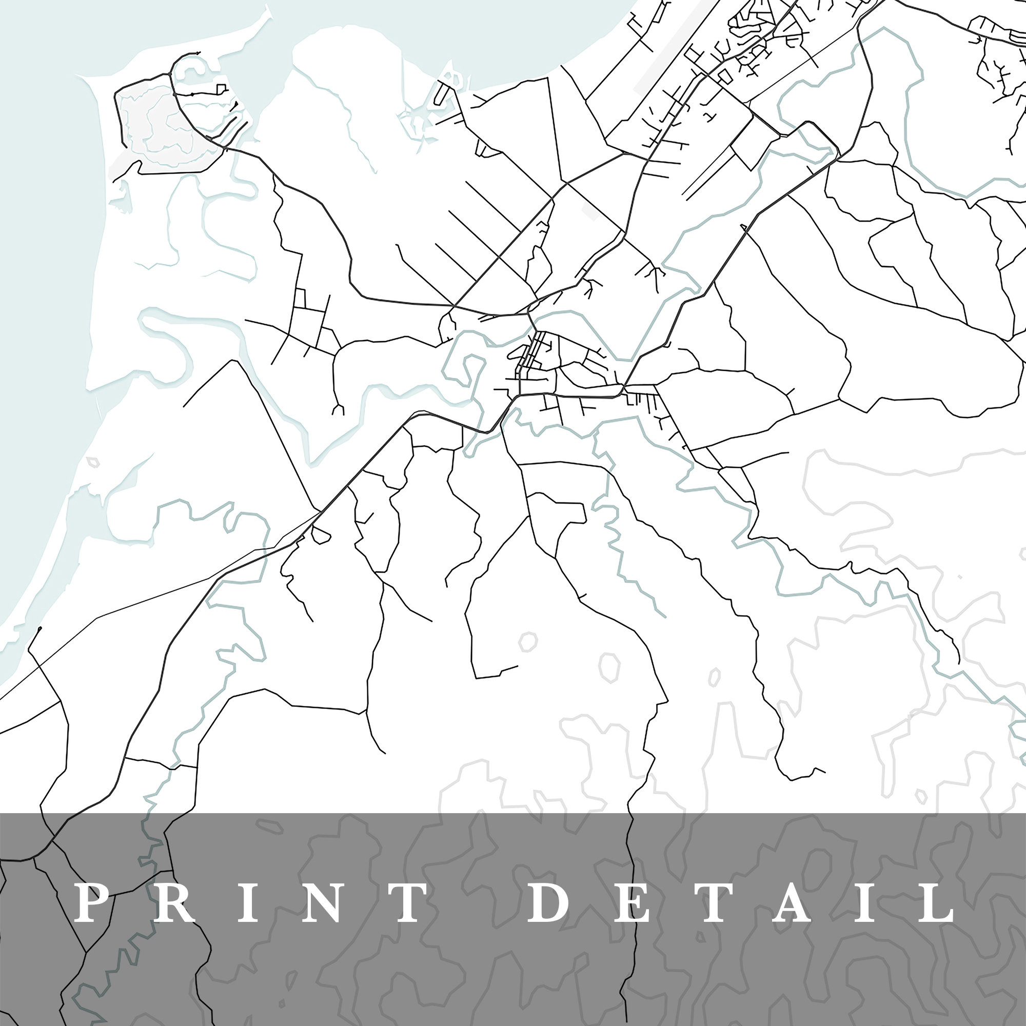 Nadi Map Nadi Fiji City Map Home Town Map Nadi Print - Etsy UK