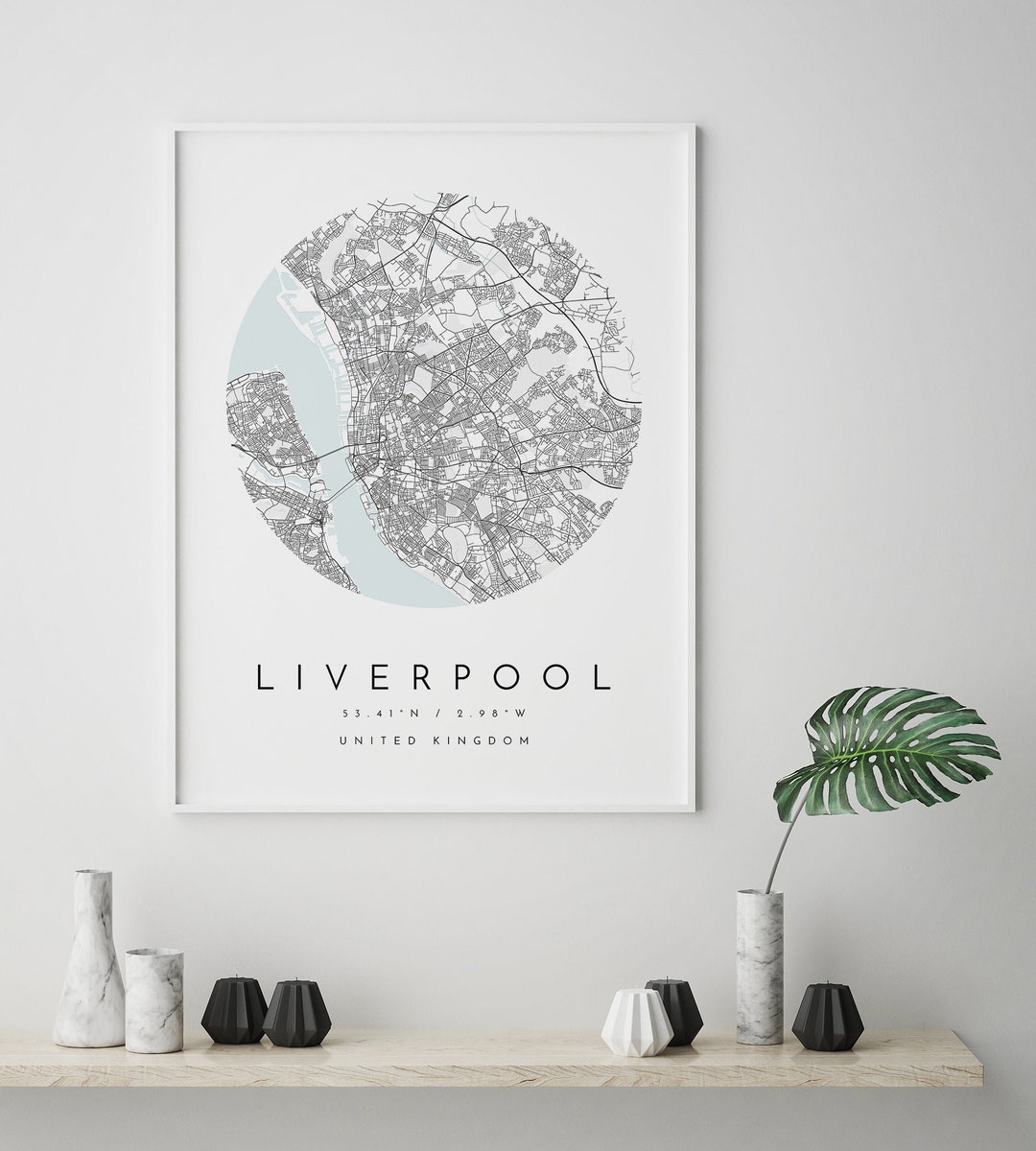 Liverpool City Map, Liverpool Print, Liverpool City Print, Liverpool ...
